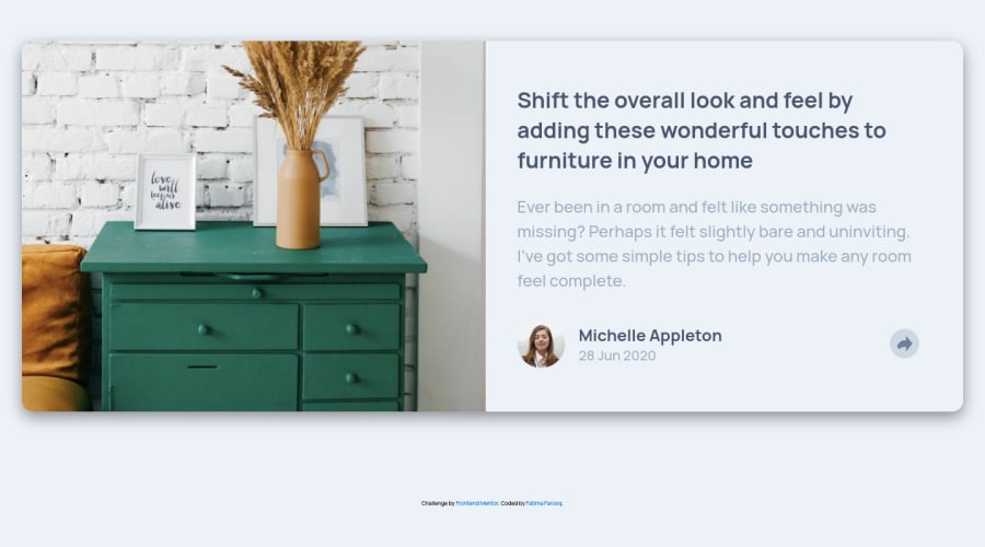 Frontend Mentor Mobile First Approach Using Html Css And