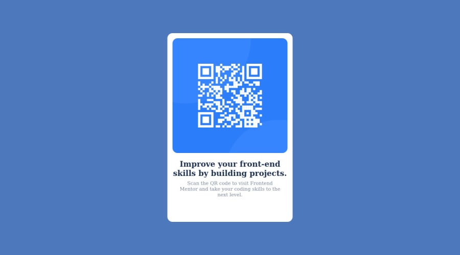 Frontend Mentor Qr Code Component Using Flexbox Coding Challenge Solution