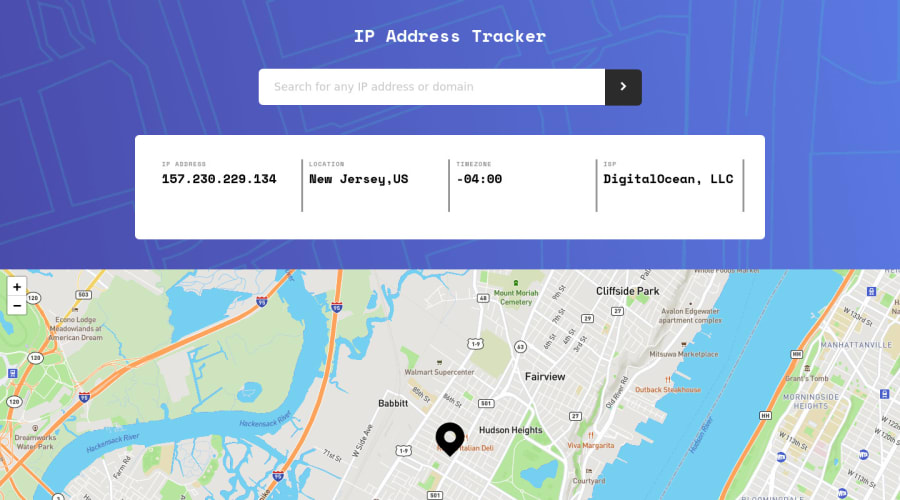 Frontend Mentor Ip Address Tracker Using React Html Css Apis And Responsive Design Coding