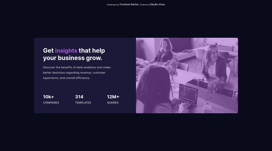 Frontend Mentor Stats Card Using Html Css Flexbox And