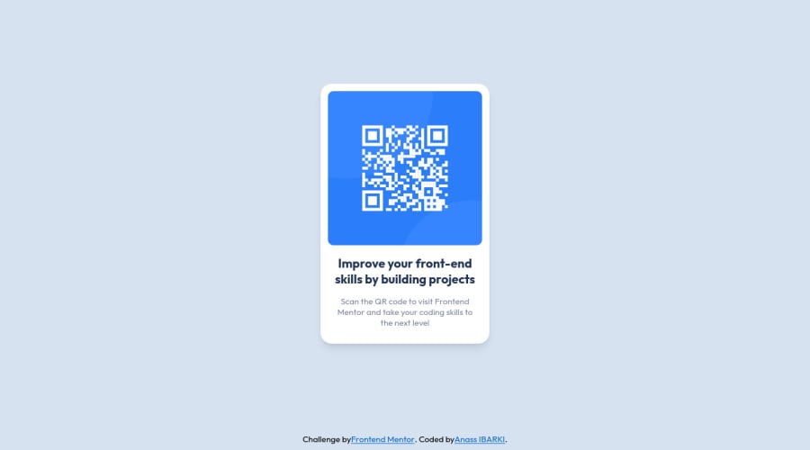 Frontend Mentor Qr Code Component With Html And Css Coding Challenge