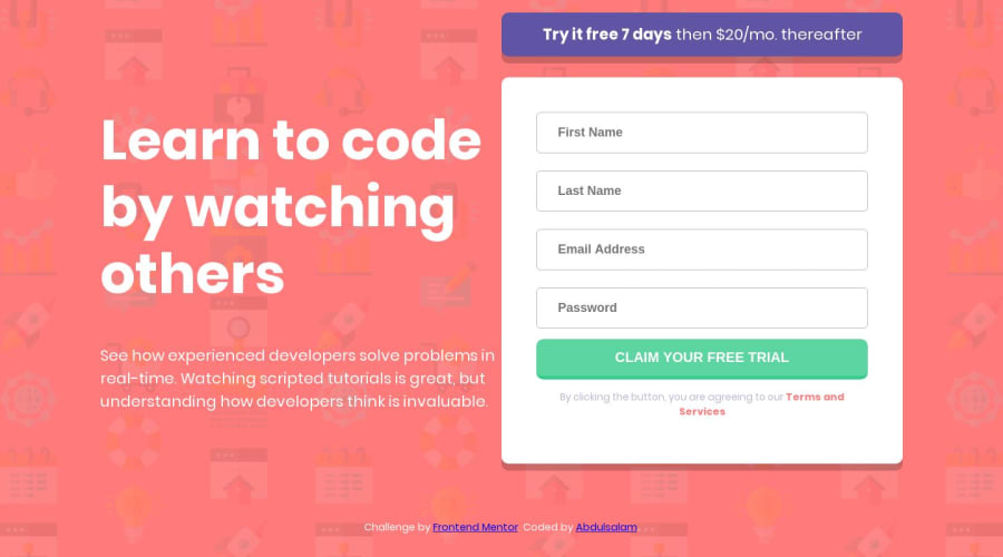 Frontend Mentor Html Css And Jquery Coding Challenge Solution