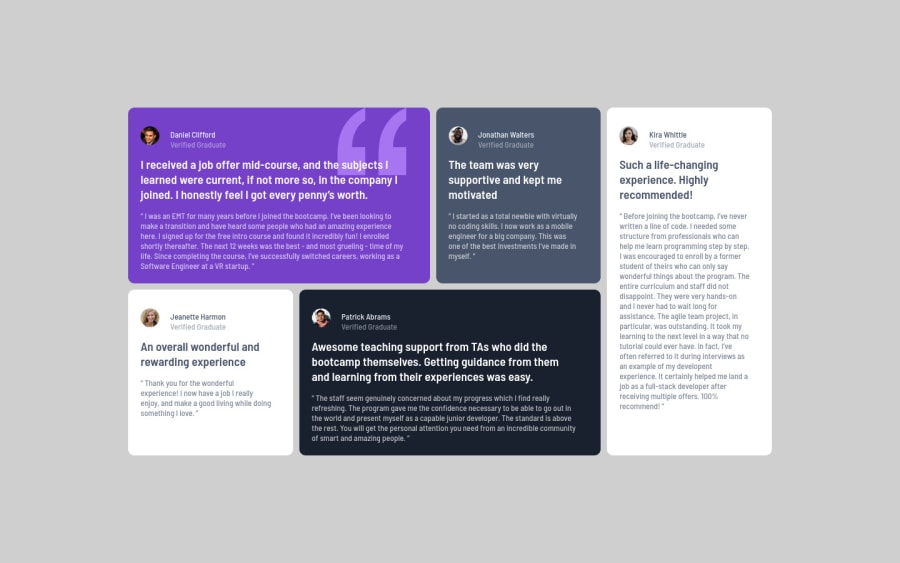 Frontend Mentor Css Grid Flexbox Coding Challenge Solution