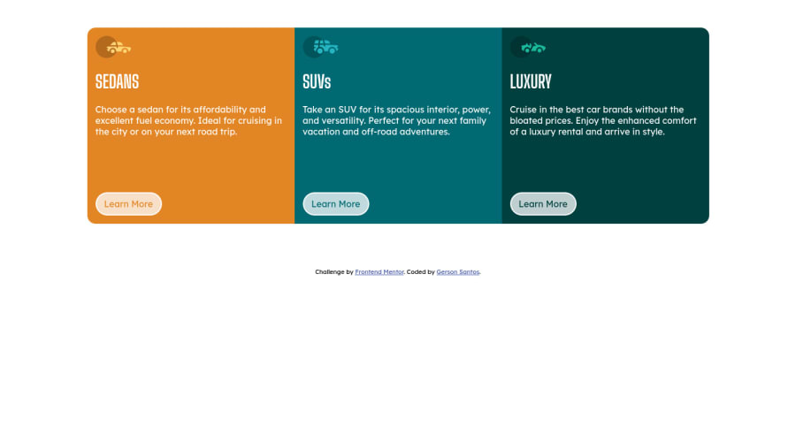 Frontend Mentor Frontend Mentor 3 Column Preview Card Component
