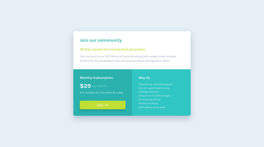 Frontend Mentor React Js Site With Animation And