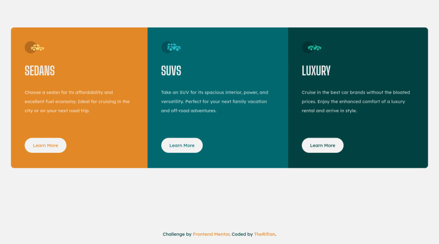 Frontend Mentor 3 Column Preview Card Component Coding Challenge Solution