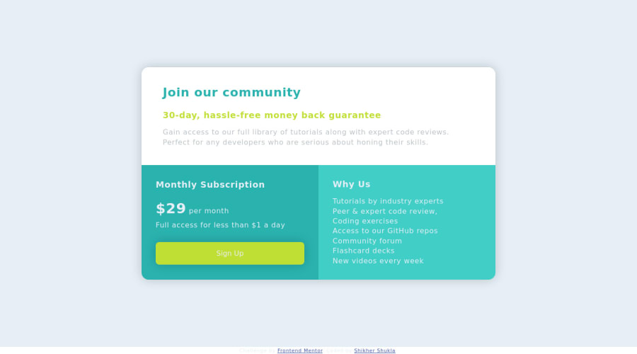 Frontend Mentor Mobile First Using Flexbox For Main Sections And Grid