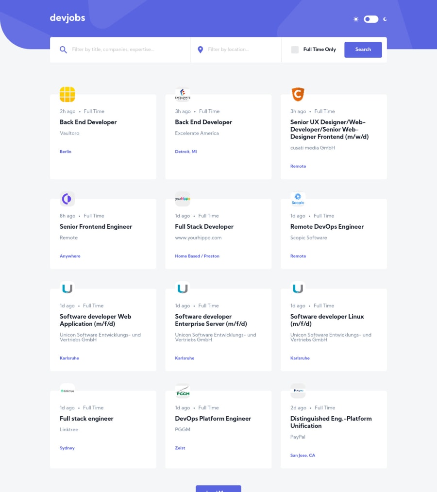 Frontend Mentor React Js Site Using Styled Components