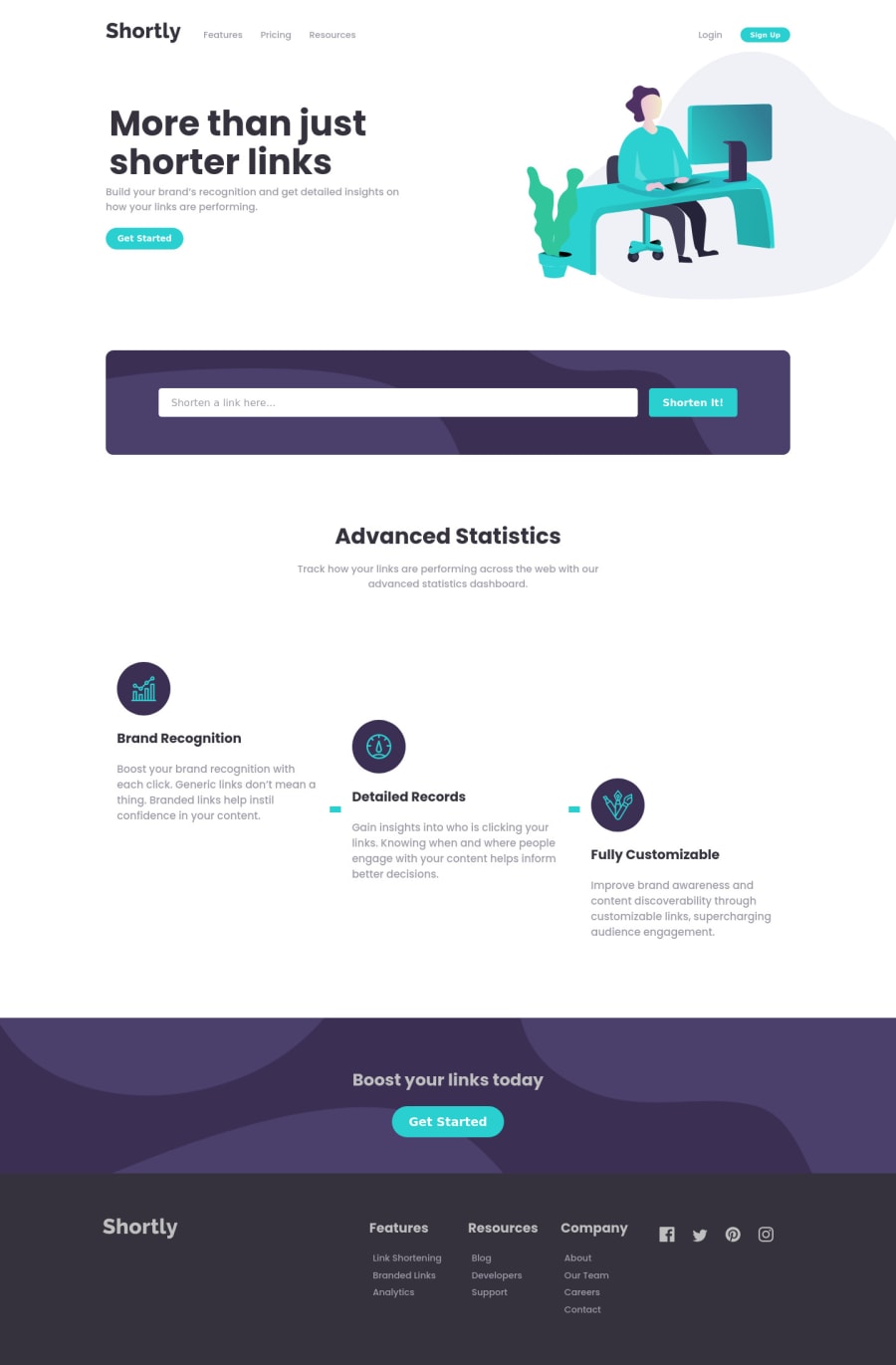 Frontend Mentor React Scss Url Shortening Coding Challenge Solution