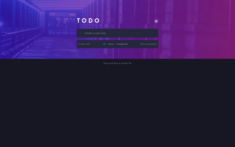 Frontend Mentor Todo App Html Css Javascript All