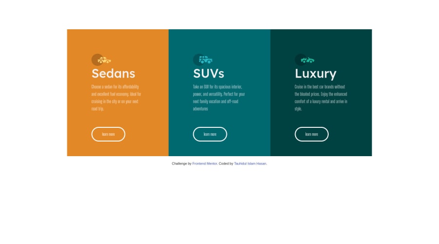 Frontend Mentor 3 Column Preview Card Component Main Using Css Coding