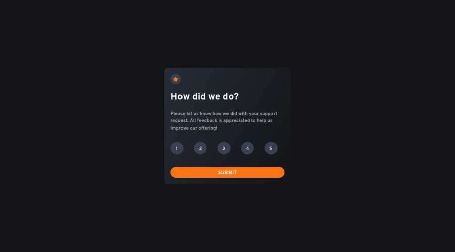Frontend Mentor Interactive Rating Component Using React Js Coding