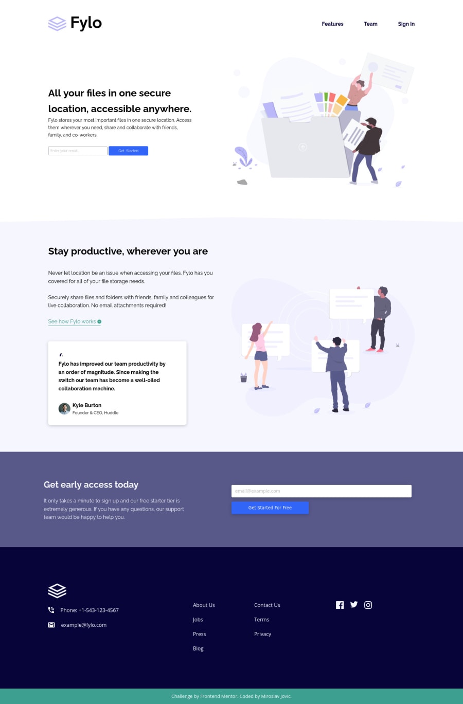 Frontend Mentor Landing Page With Two Column With Grid And Flex