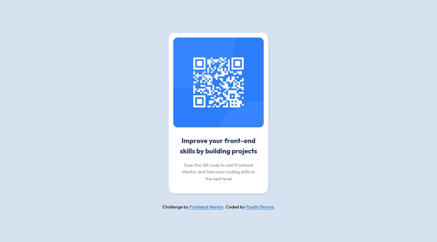 Frontend Mentor Qr Code Component Using Html And Css Coding Challenge