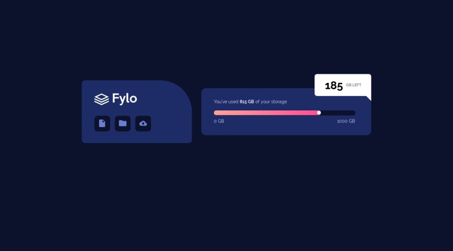 Frontend Mentor Fylo Data Storage Component Html Css Using Flex