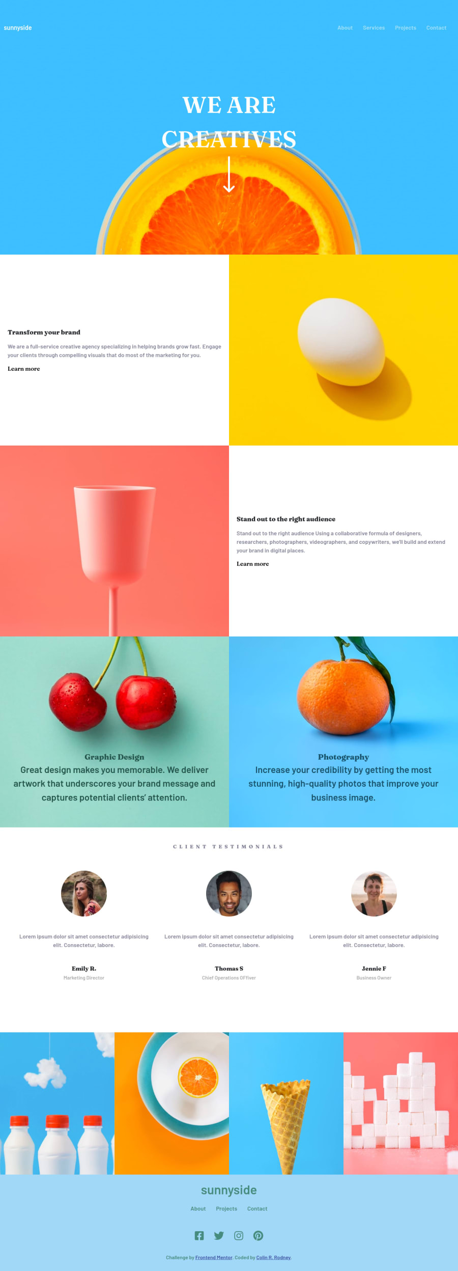 Frontend Mentor Responsive Landing Page Using Bootstrap