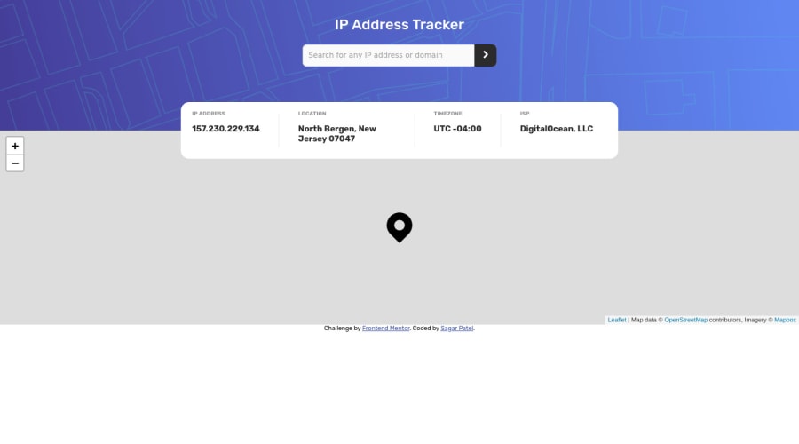 Frontend Mentor Ip Address Tracker Using Jquery And Pure Css Coding