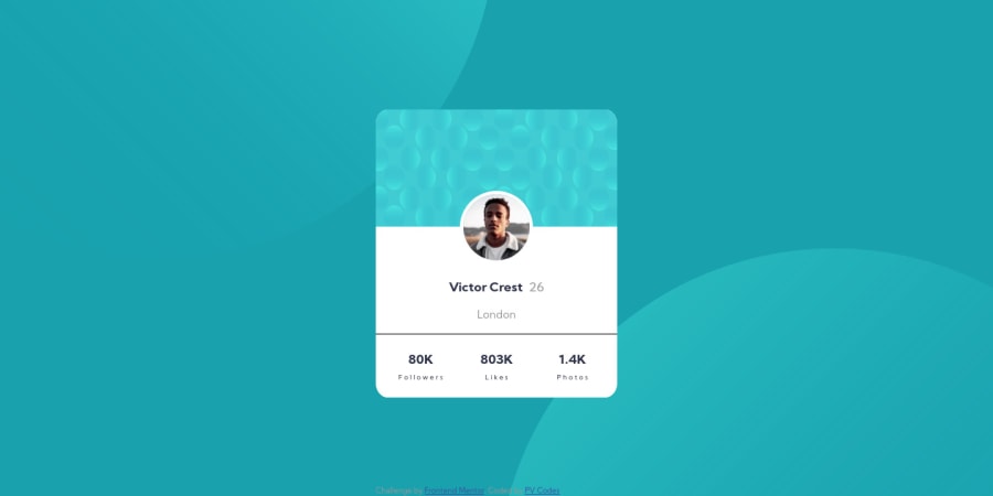 Frontend Mentor Profile Card Using Css Flexbox And Grid Coding