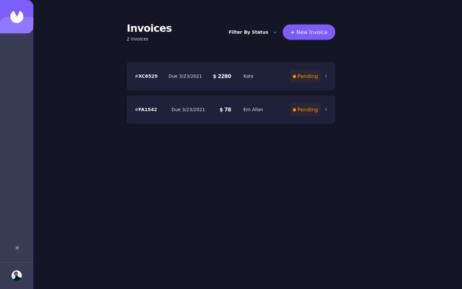 Frontend Mentor Styled Component Formik Invoice Using React Coding 5289