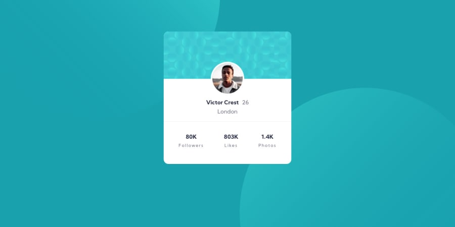 Frontend Mentor Profile Card Html Css And Sass Coding Challenge Solution