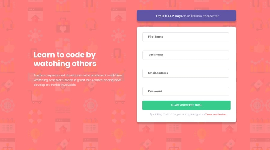 Frontend Mentor Using Flexbox Coding Challenge Solution