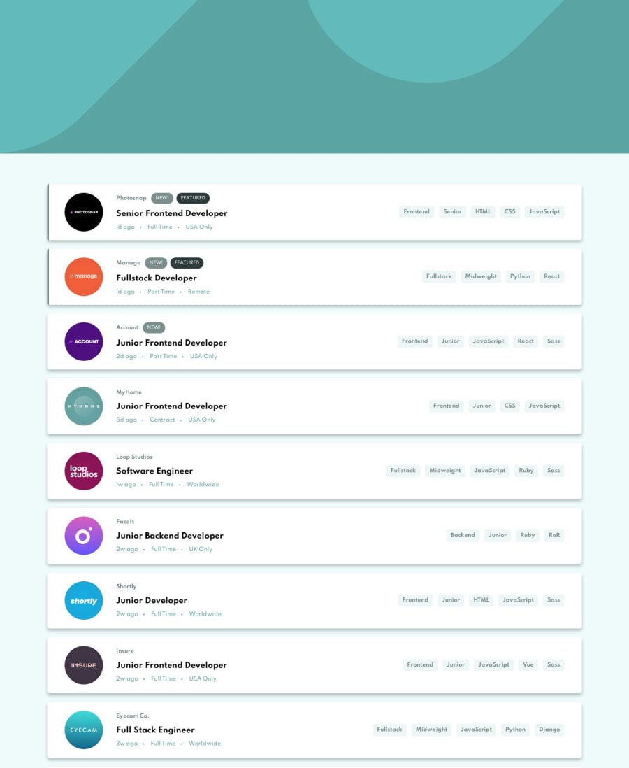 Frontend Mentor React Js Site Using Sass Coding Challenge Solution