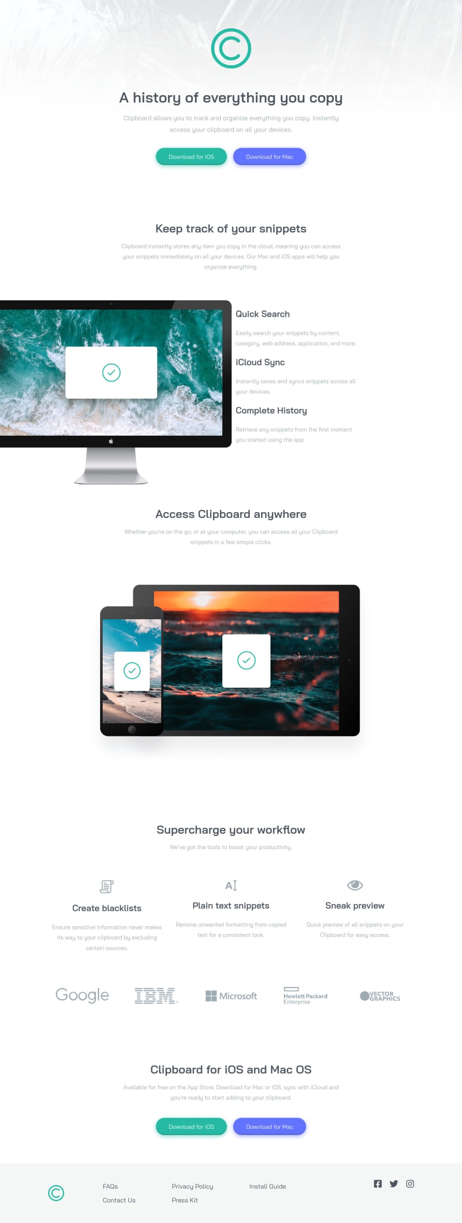 Frontend Mentor Clipboard Landing Page Using Grid And Flexbox And