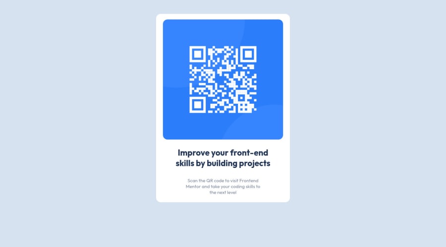 Frontend Mentor Responsive Qr Code Card Using Html And Css Coding