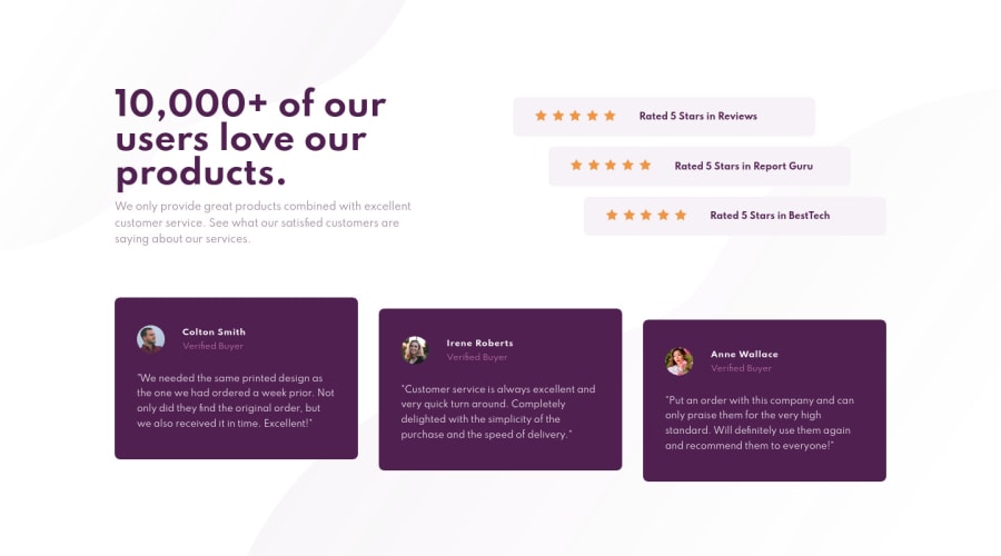 Frontend Mentor Social Proof Section Challenge Solution Html Css