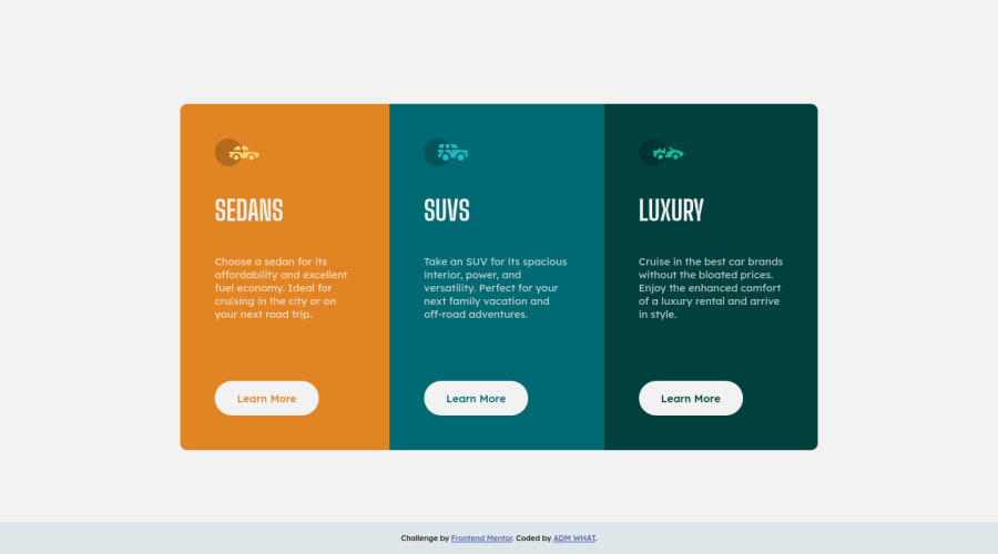 Frontend Mentor Responsive 3 Column Layout Using Css Grid And Flex