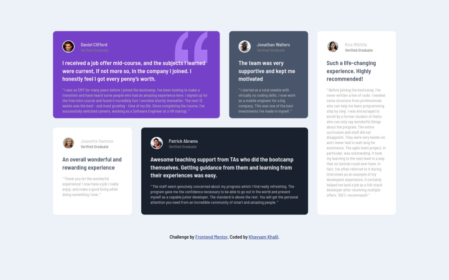 Frontend Mentor Mobile First Html Css Grid And Flex Coding Challenge