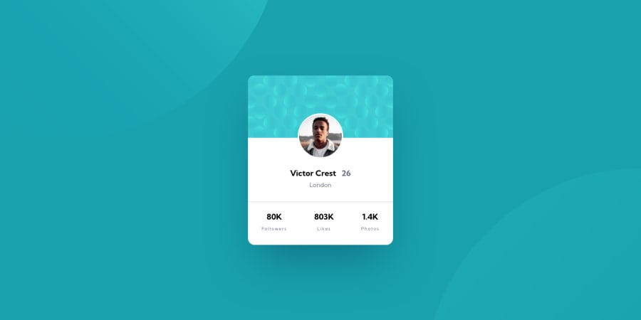 Frontend Mentor Profile Card Component Using Html And Css Coding