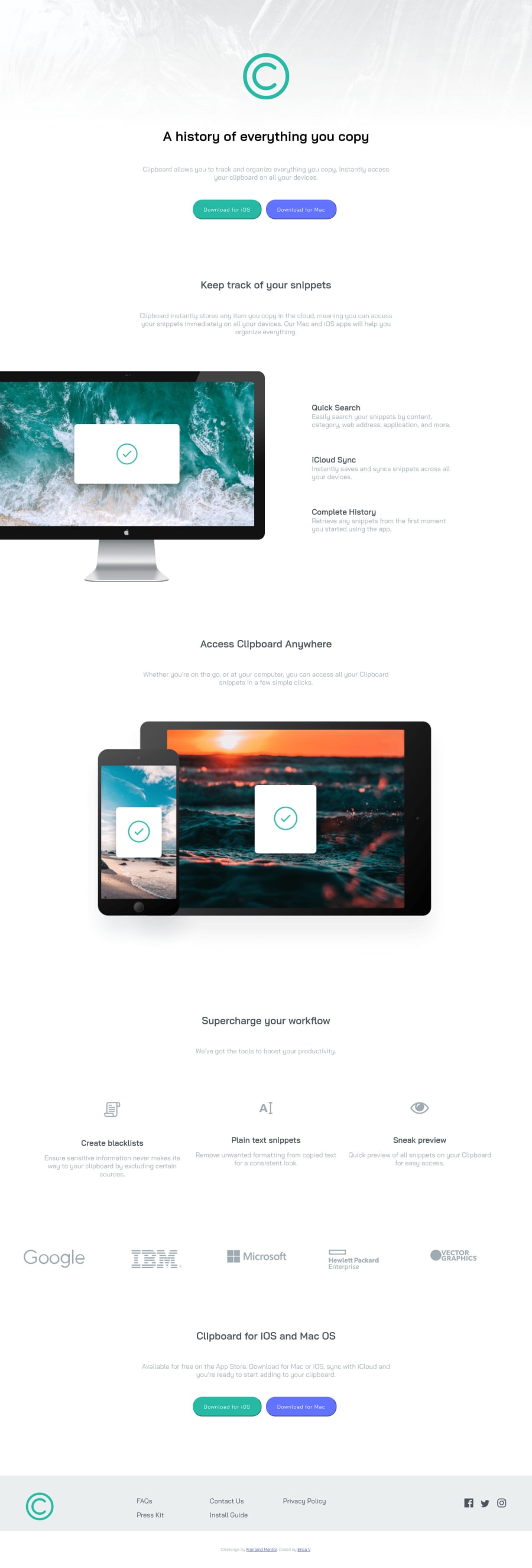 Frontend Mentor Landing Page Basic Html And Css Coding Challenge Solution