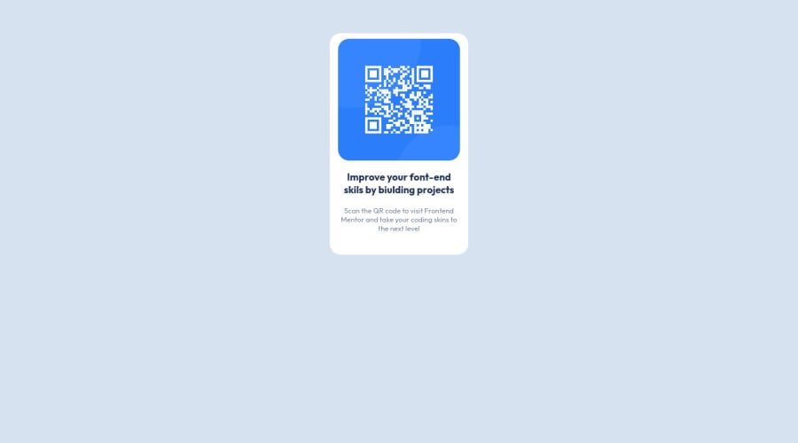 Frontend Mentor Qr Code Challange Coding Challenge Solution