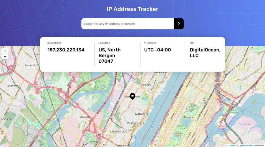 Frontend Mentor Ip Address Tracker Using Html Css And