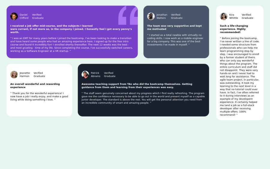 Frontend Mentor Flex Box Html Css Coding Challenge Solution