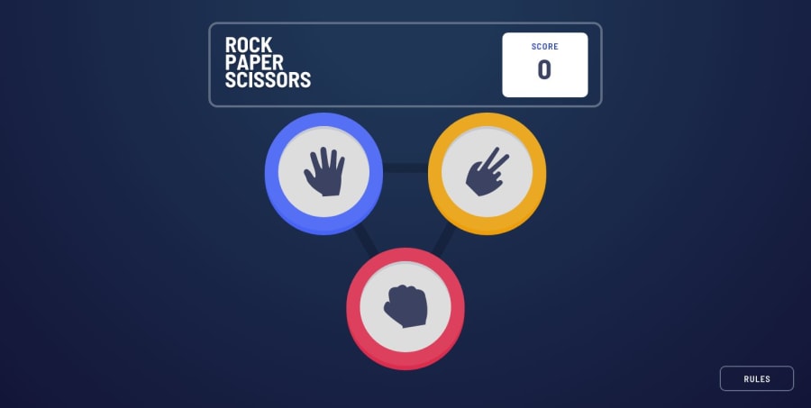 Frontend Mentor Rock Paper Scissors Game Using React