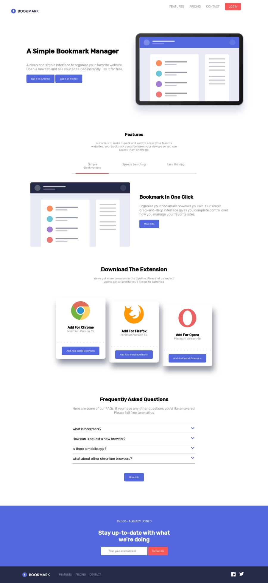 Frontend Mentor | Bookmark landing page using HTML Css and javaScript ... Frontend Mentor | Bookmark landing page using HTML Css and javaScript ...