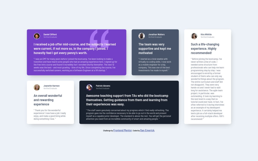 Frontend Mentor Mobile First Using Flexbox For Main Sections And Grid