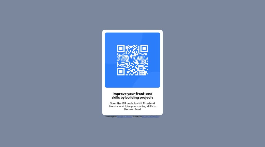 Frontend Mentor Qr Component Using Css Flexbox Coding Challenge Solution