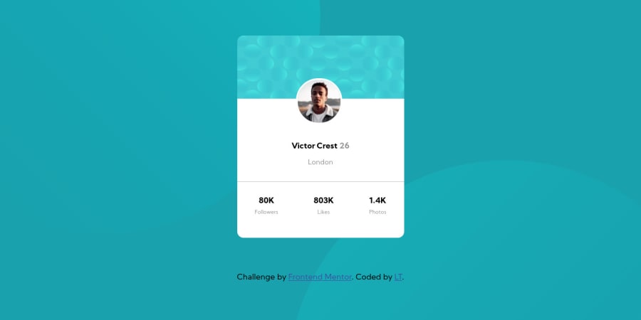 Frontend Mentor Profile Card Preview Pure Css And Flexbox Coding