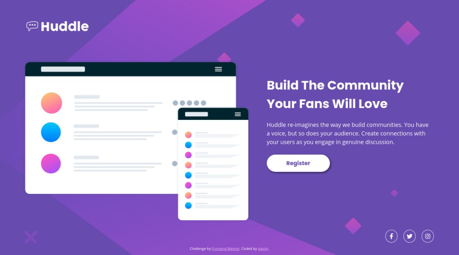 Frontend Mentor Mobile First Using Flexbox For Main Sections And Grid