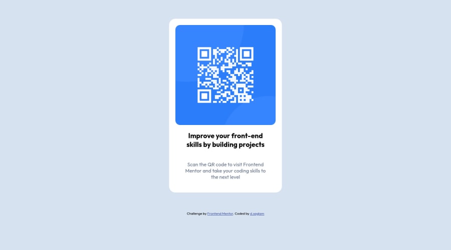 Frontend Mentor Basic Qr Code Component Coding Challenge Solution