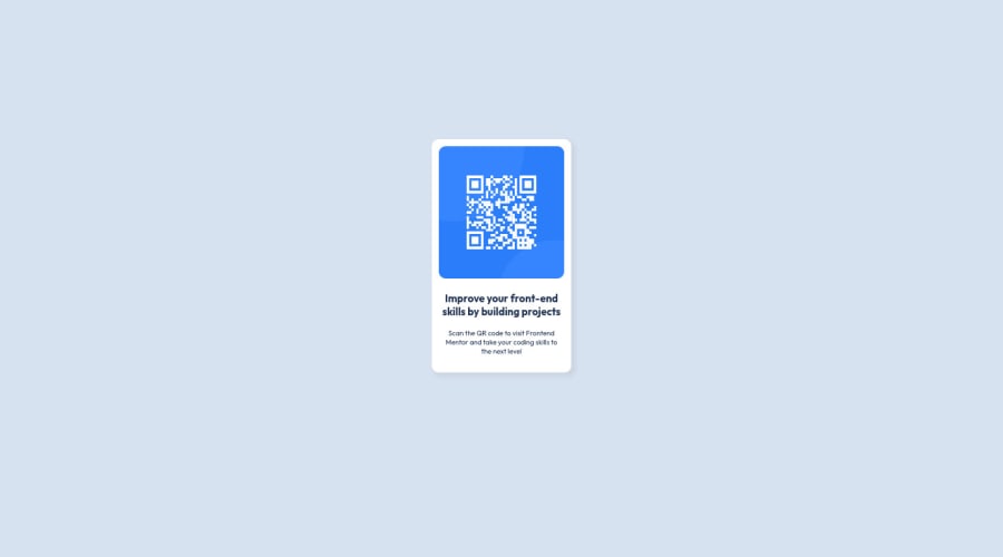 Frontend Mentor Qr Code Challenge Using Basic Html And Css Coding