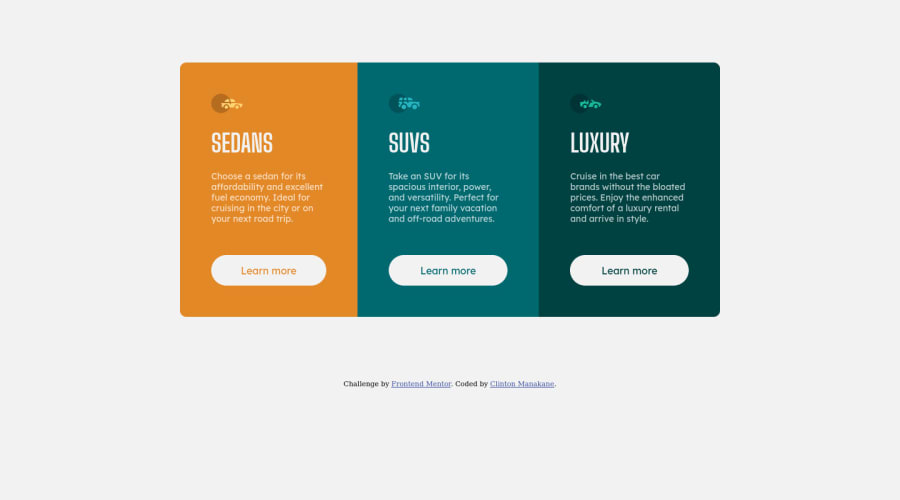 Frontend Mentor 3 Column Preview Card Using Html And Css Coding