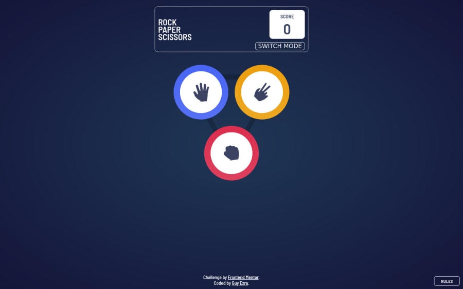 Frontend Mentor Rock Paper Scissors Game Using React