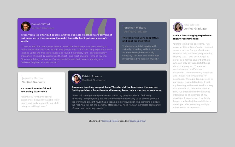 Frontend Mentor Responsive Grid Cards With Tailwind Css Coding