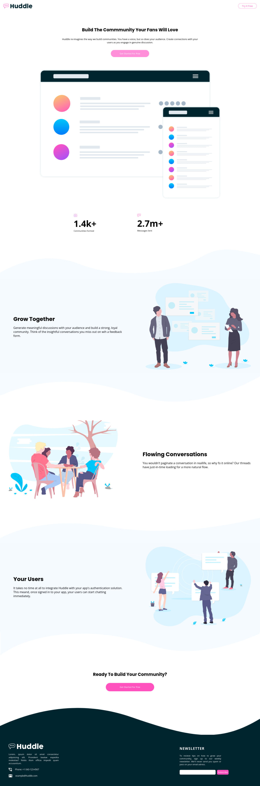 Frontend Mentor Responsive Landing Page Using Media Queries Grid And