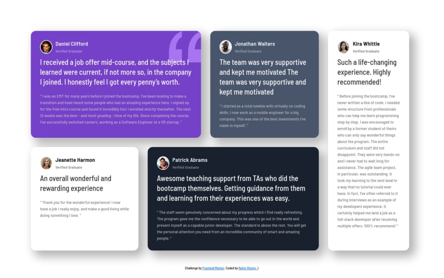 Frontend Mentor Html Css Grid Layout Template Coding Challenge Solution
