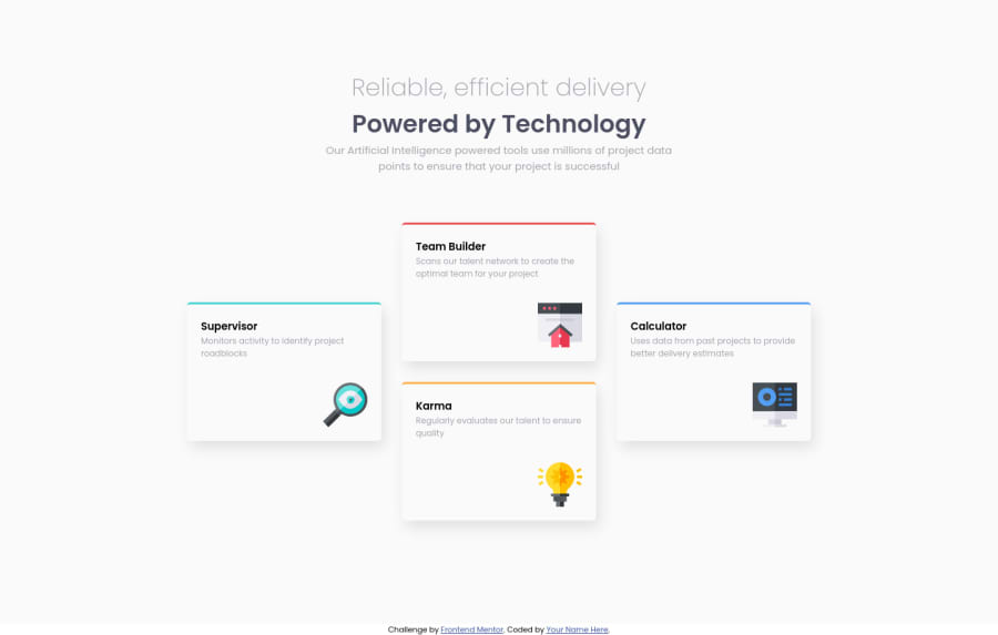 Frontend Mentor Html Css Flexbox Coding Challenge Solution